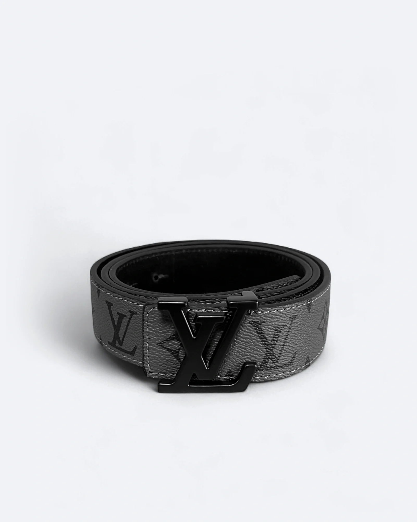 Louis Vuitton - LV Gray Pattern Belt - Black – ZazzoStore